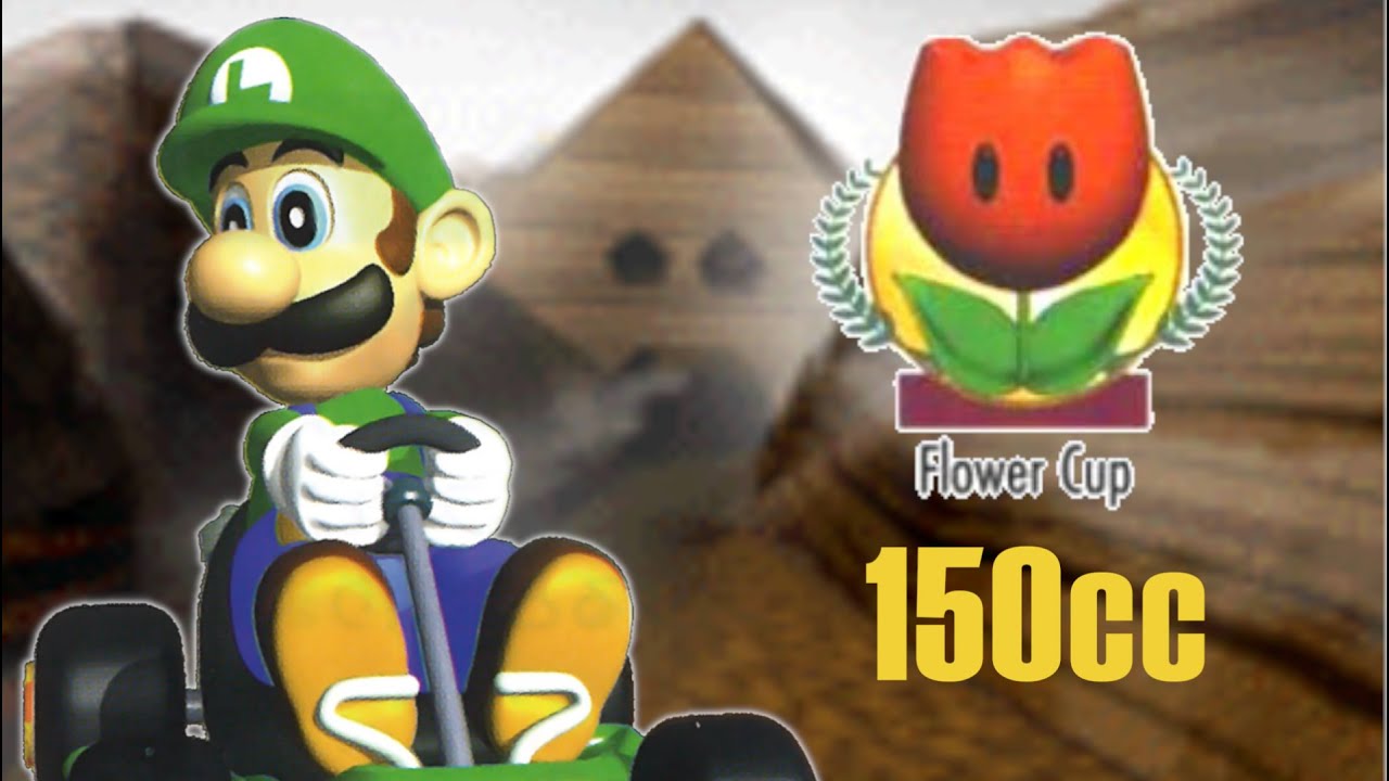 Mario Kart 64 | Luigi | Flower Cup | 150cc - YouTube