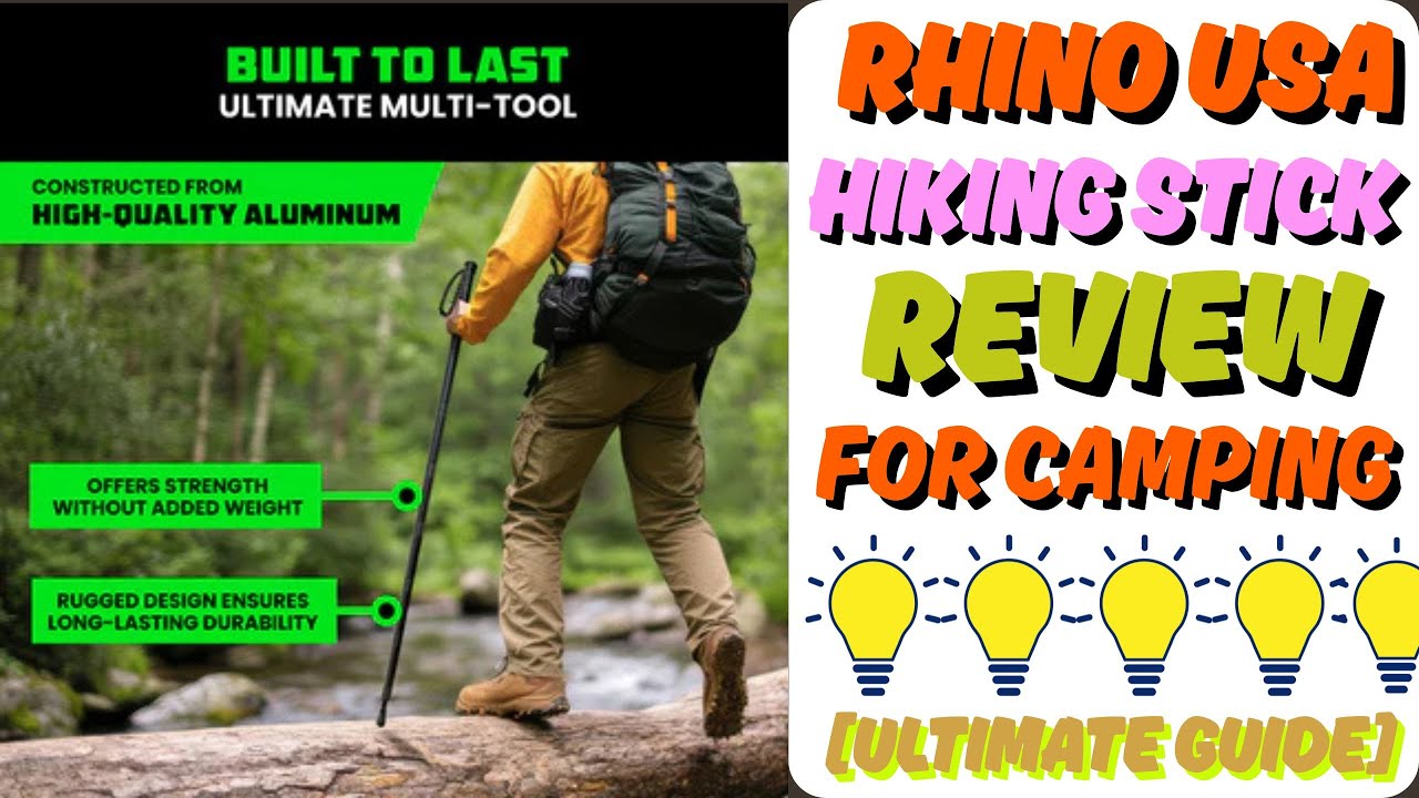 Rhino USA Hiking Stick Review For Camping (Ultimate) - YouTube