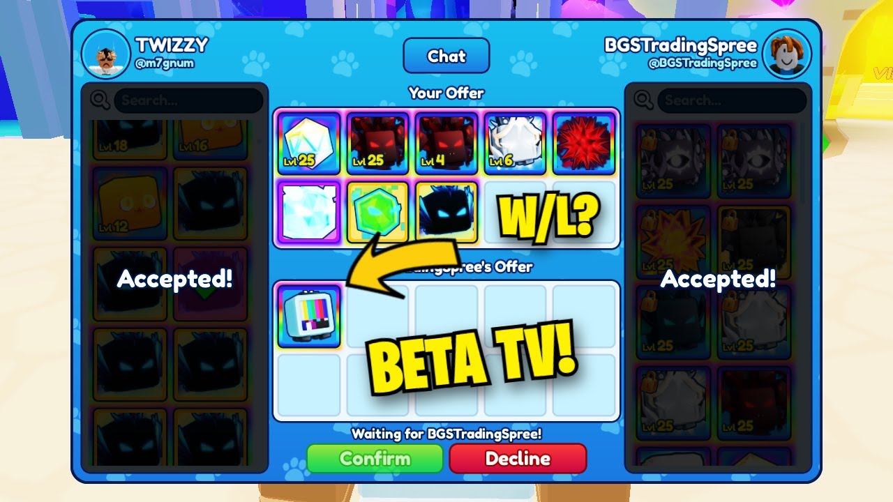 😳TRADING FOR Beta TV! 📺 Bubble Gum Simulator INFINITY(Roblox) - YouTube