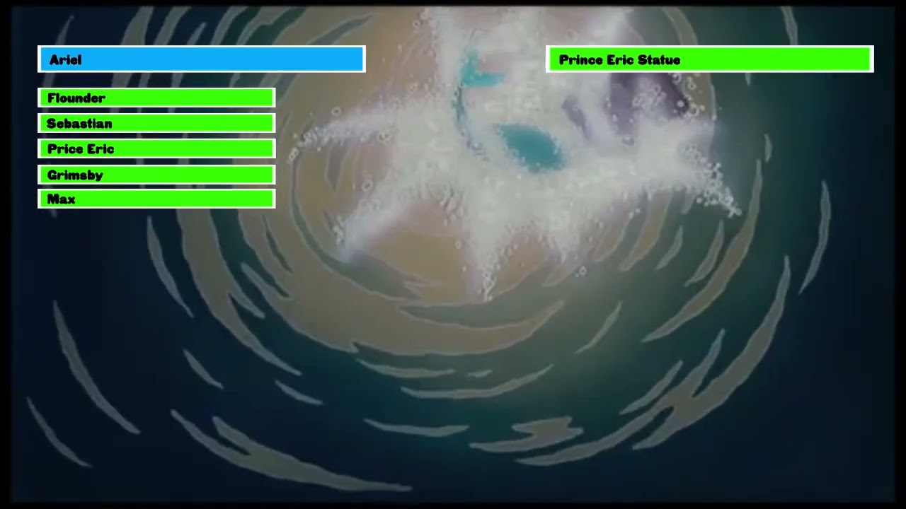 The little Mermaid The Storm With Healthbars with (Partially Blocked ...