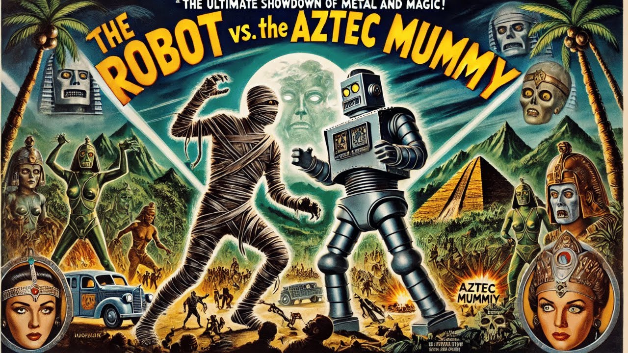 The Robot vs. The Aztec Mummy (1958): Early Horror Movie Classic Cinema ...