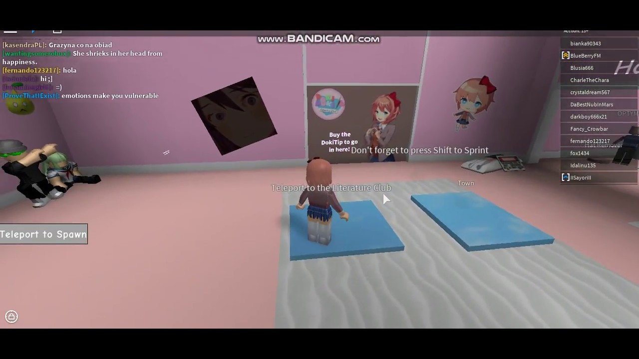 Doki Doki Literature Club ROBLOX - YouTube