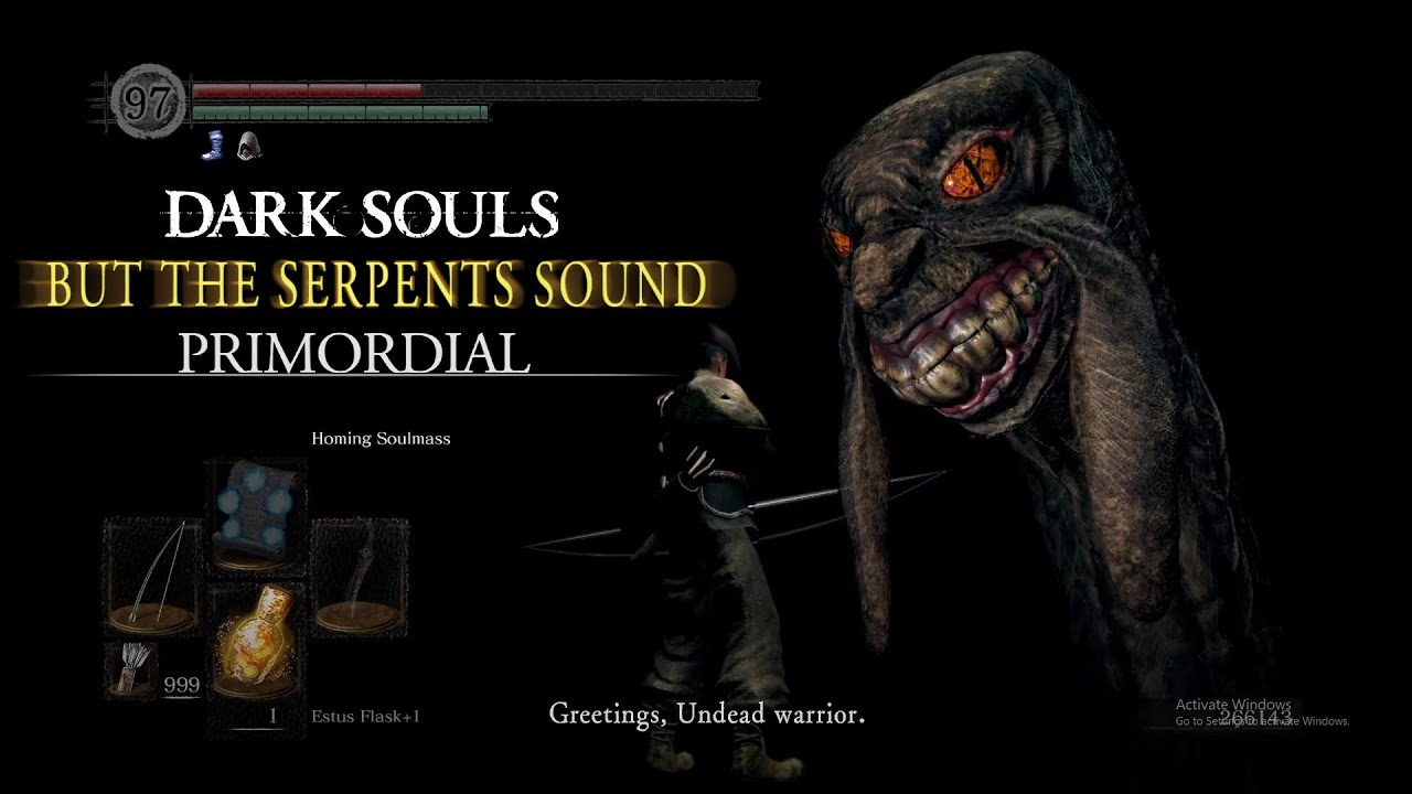 Dark Souls Primordial Serpent Voice Mod Demo - Meeting Kaathe - YouTube