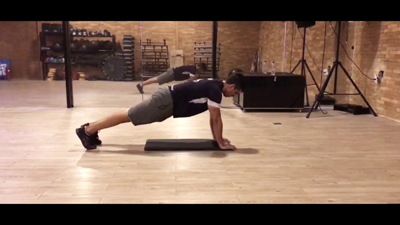 Prancha isométrica braços estendidos - YouTube
