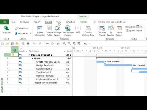 Tips and Tricks for Microsoft Project- Session 8 - YouTube
