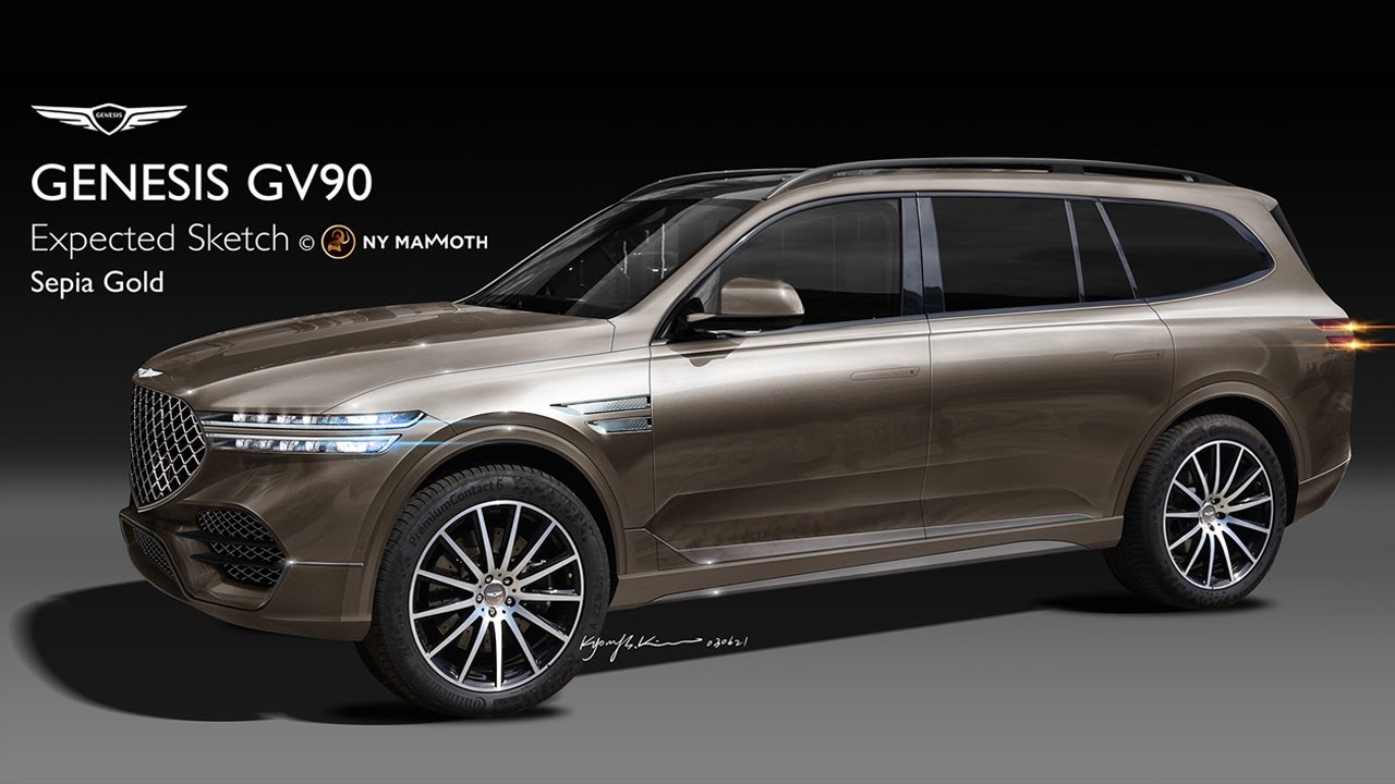 제네시스 GV90 제발 이렇게만 나와라! 극한상상도-GENESIS GV90 Design Pre-View #뉴욕맘모스 #제네시스 ...