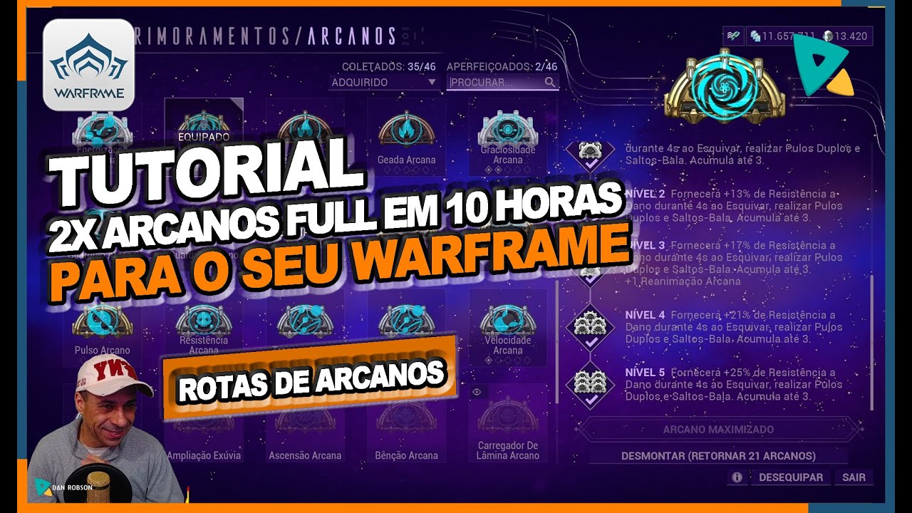 WARFRAME - Tutorial como conseguir seus 2 primeiros Arcanes Full (21) para o seu Warframe ...
