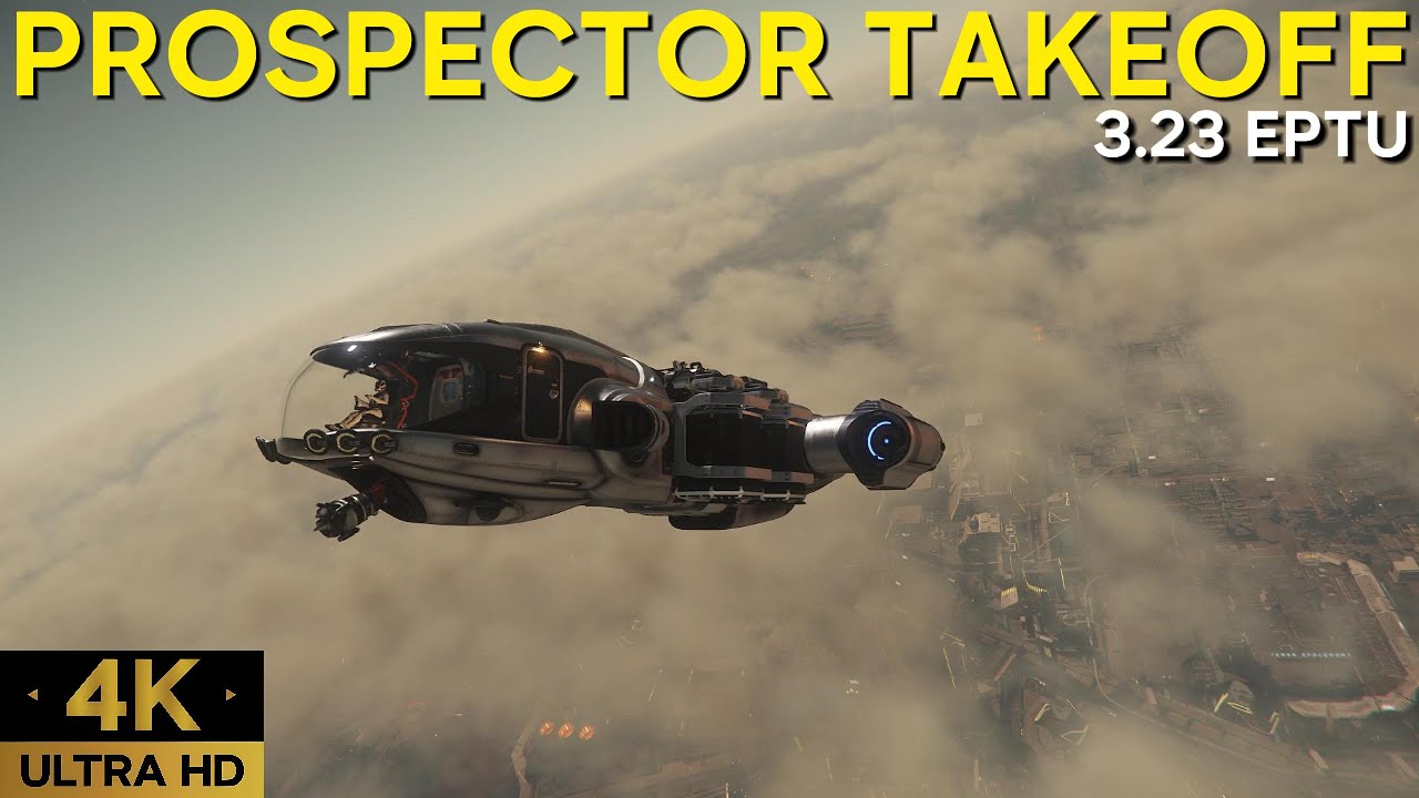 Star Citizen | MISC Prospector Ship takeoff - YouTube