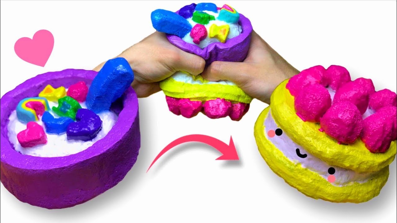 SQUISHY MAGICO ¡2 en 1! Squishy Reversible 🎂 Squishy Makeover - YouTube
