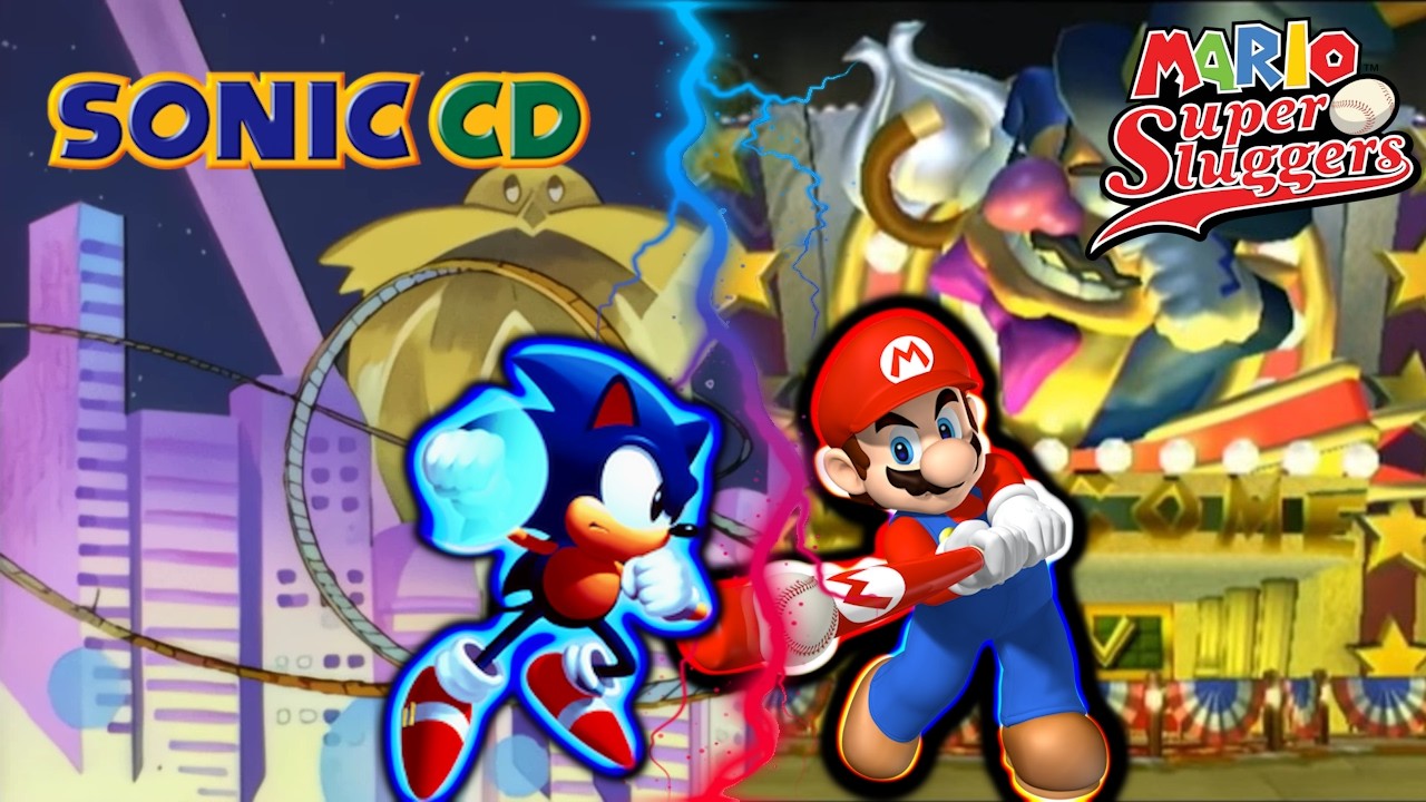 Sonic CD + Mario Super Sluggers: Stardust Speedway Bad Future (JP ...