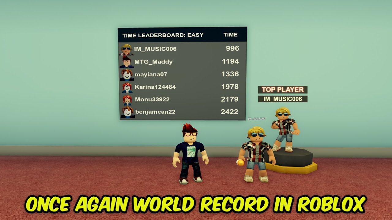 Once Again World Record In Roblox | Roblox In Telugu | The Music Boy ...