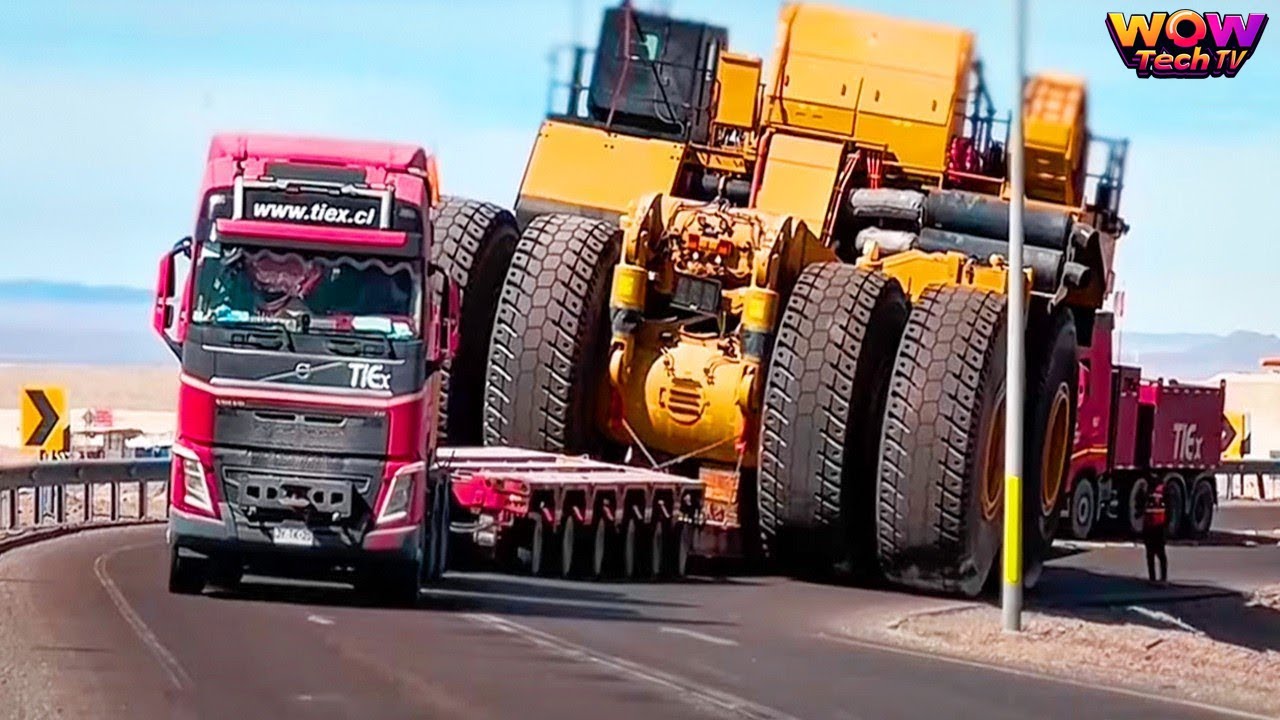 Extreme Dangerous Transport Skill Operations Oversize Truck, Biggest ...