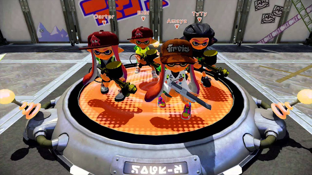 Splatoon - Premiers essais sur le mode bazookarpe - YouTube