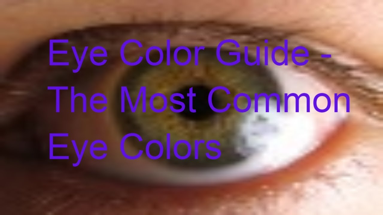 What is the most common eye color? Which eye color is the rarest? - YouTube