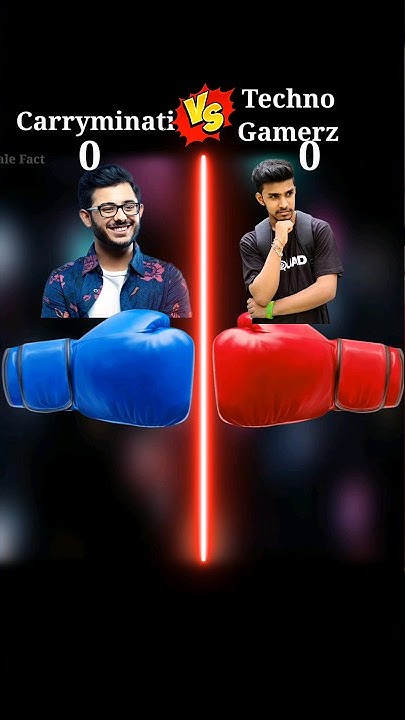 Carryminati vs Techno Gamerz comparison #shorts #viral #viralshorts #youtubeshorts ‎‎‎@Paalefact ...
