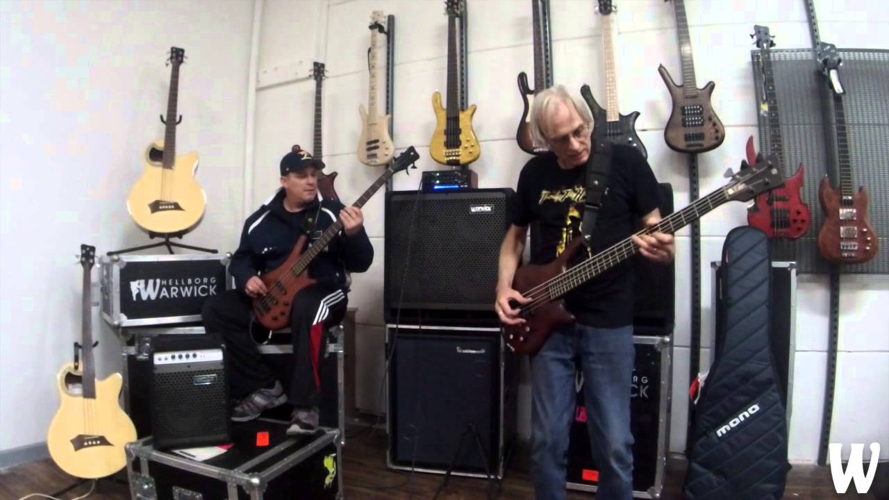 Andy Irvine & Roger Mclachlan Bass Jam at Warwick Australia HQ - YouTube