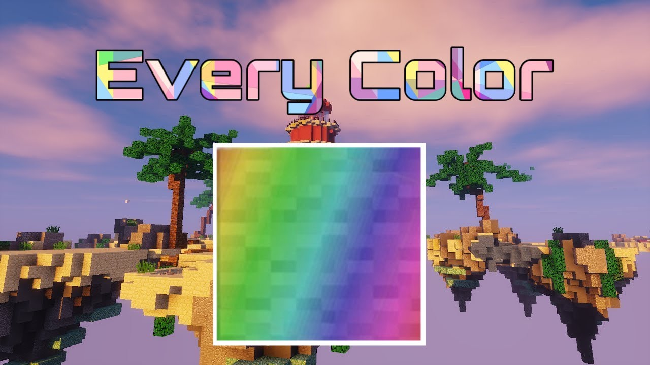 Getting Every Color Wool! Bedwars Mini Challenge. - YouTube