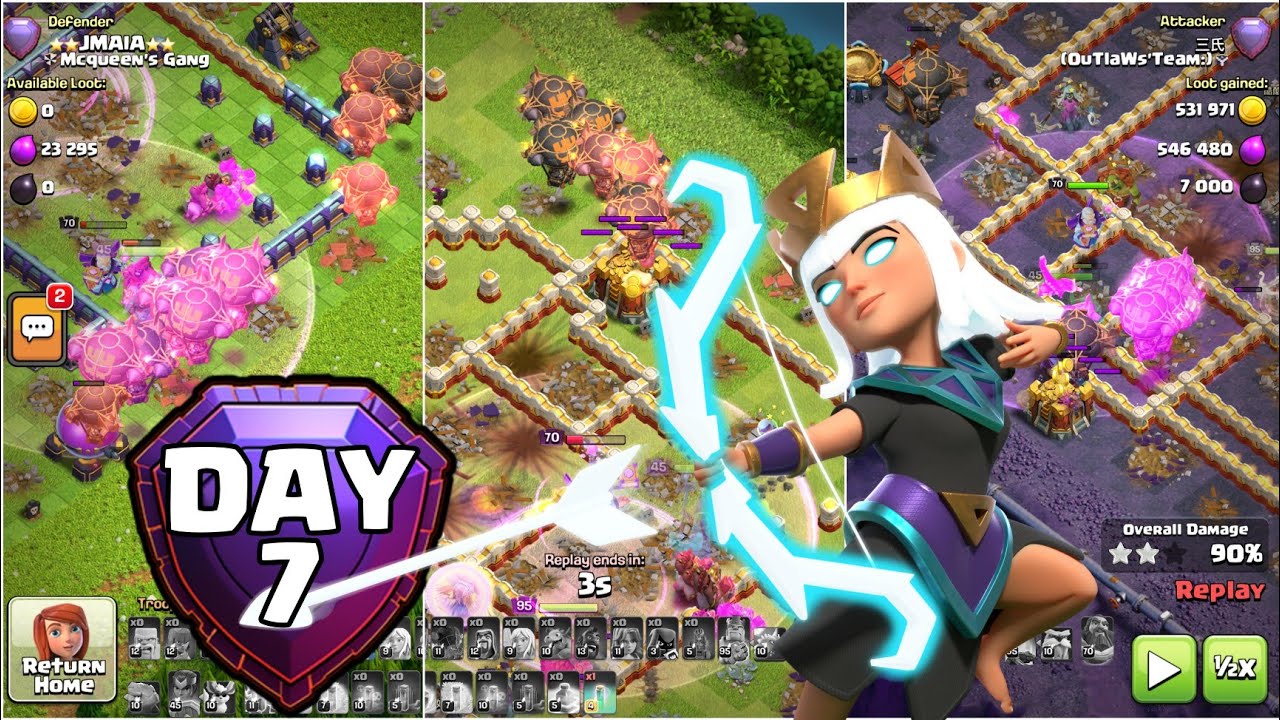 Mass Rocket Loon+Giant Arrow | +298 Day 7 Legend Push August Season ...
