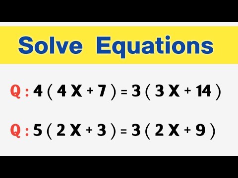 Solve equations / How to solve equations easily / maths - YouTube