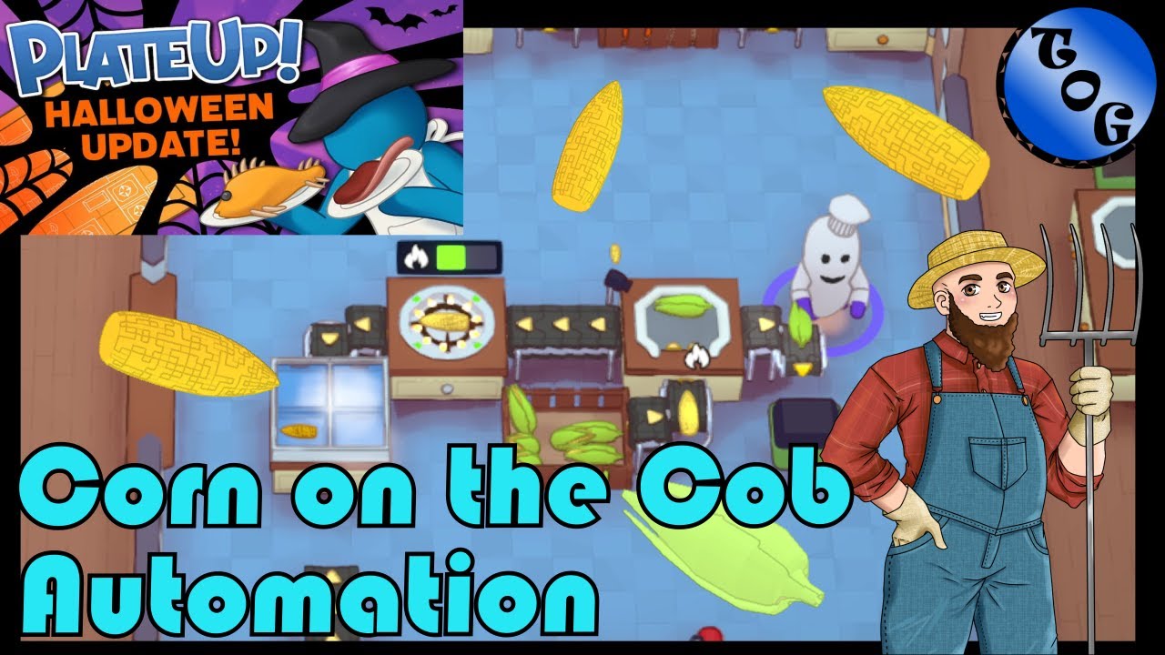 PlateUp! I Corn on the Cob Automation! I Halloween Update I Tutorial ...