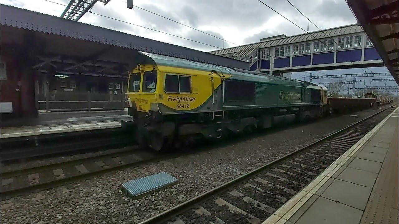 Freightliner classes 66555 & 66418 | Furze Platt to Hinksey Sdgs | 23.2 ...