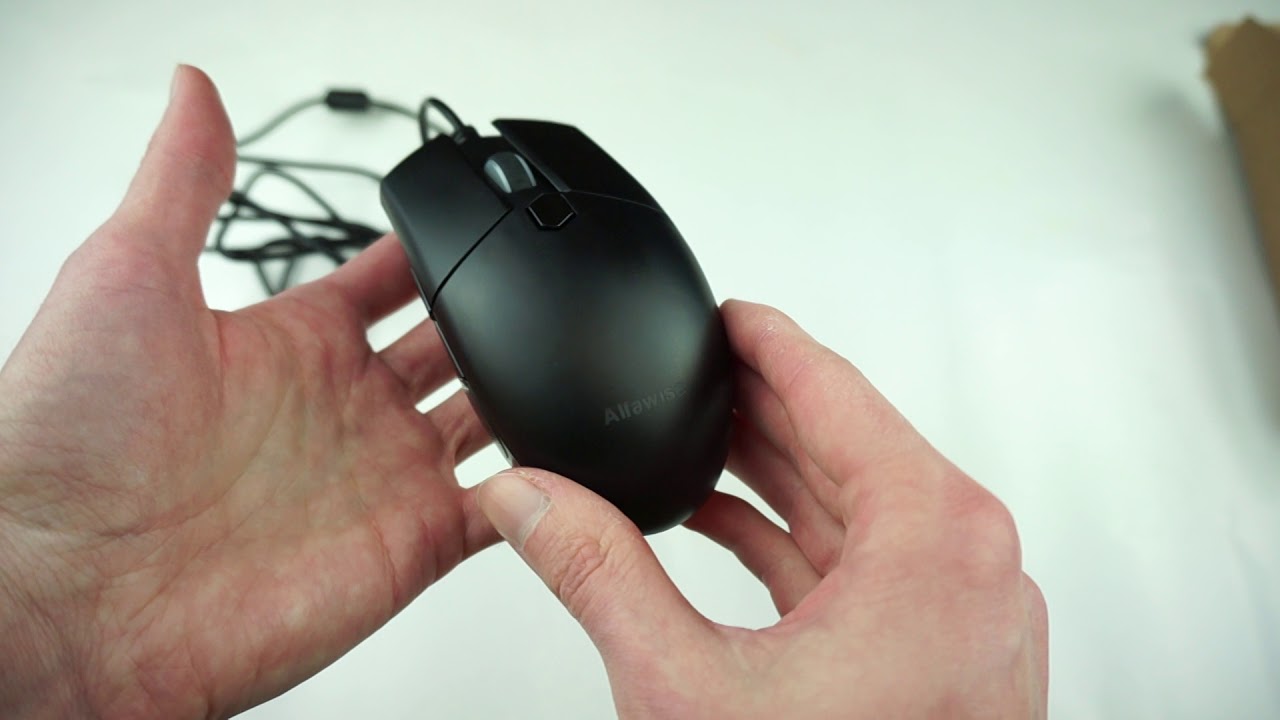 Распаковка Alfawise V10 A3050 USB Wired Gaming Mouse unboxing - YouTube