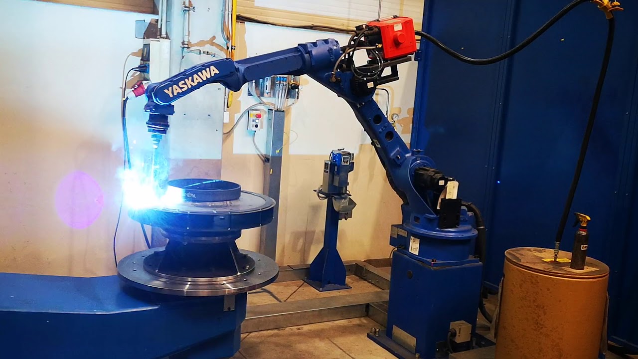 TCF EUROPE - FAN IMPELLER ROBOT WELDING - YouTube