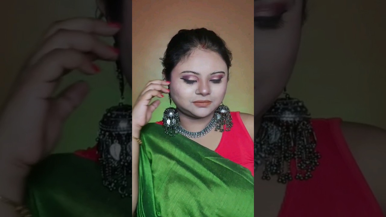 biye barir saj|wedding guest makeup look #shorts#ashortaday - YouTube