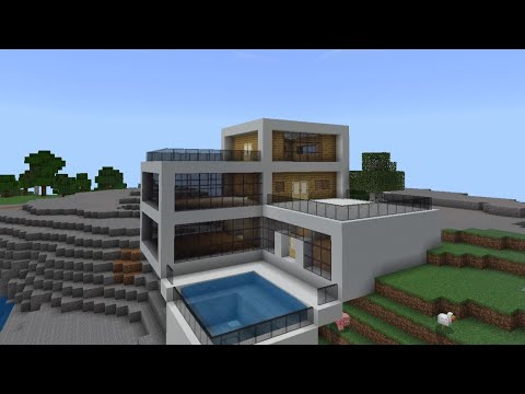 Minecraft beach house build tutorial - YouTube
