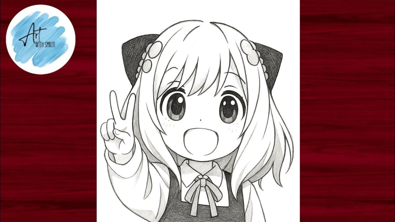 how to draw anya forger | how to draw spy x family | easy anime drawing ...