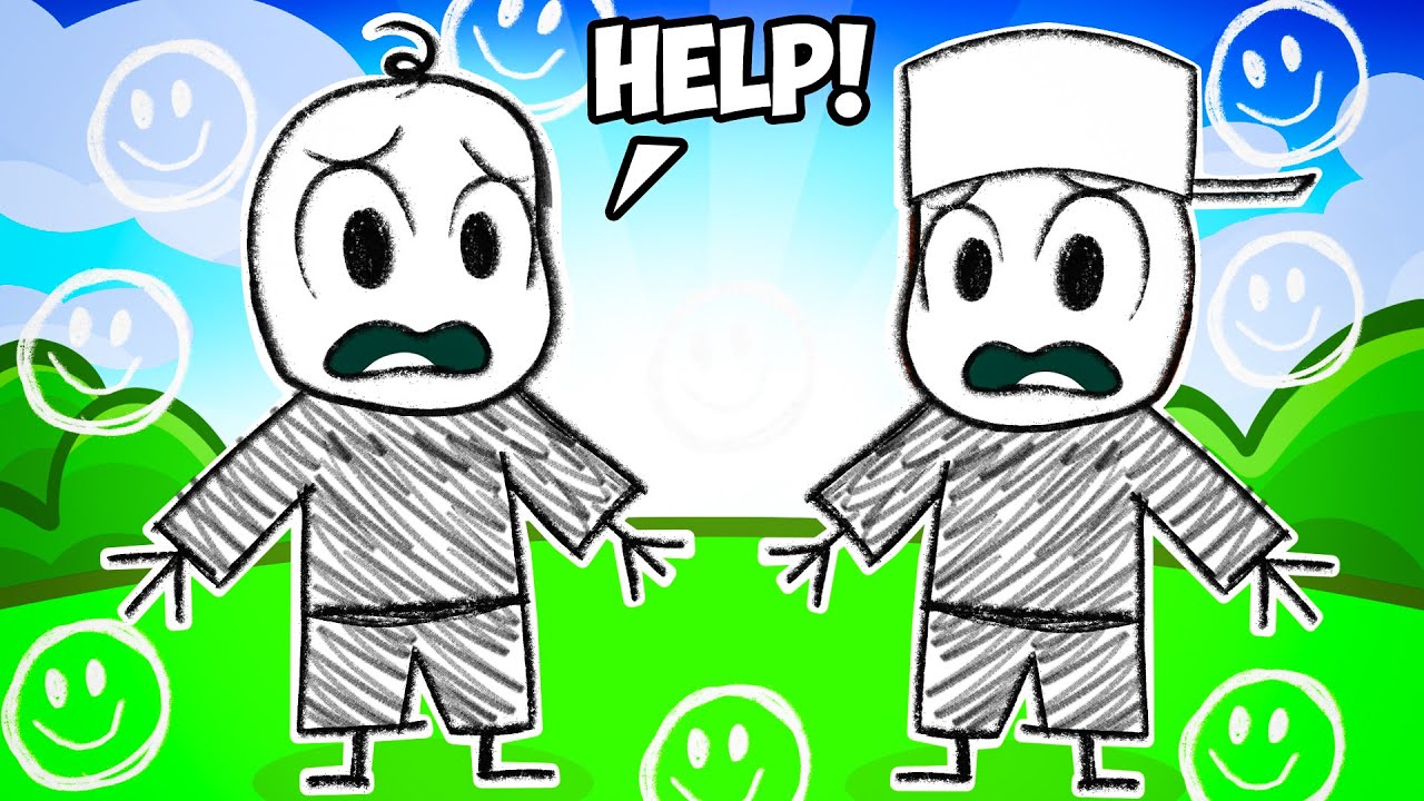 ROBLOX HAPPY SCRIBBLE FAMILY... - YouTube