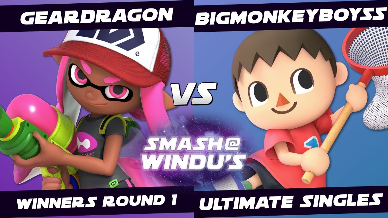 GearDragon (Inkling) vs Bigmonkeyboy55 (Villager) - Smash @ Windu's 129 ...