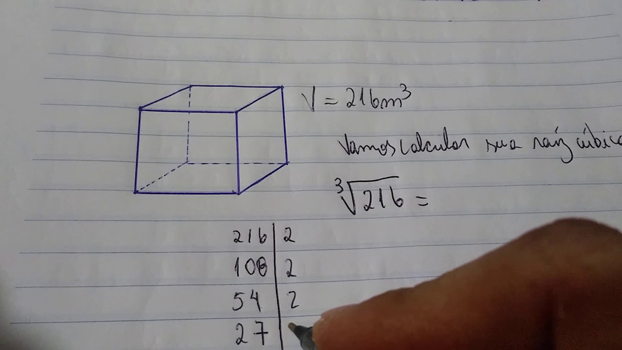 Raiz cúbica (aresta do cubo) - YouTube