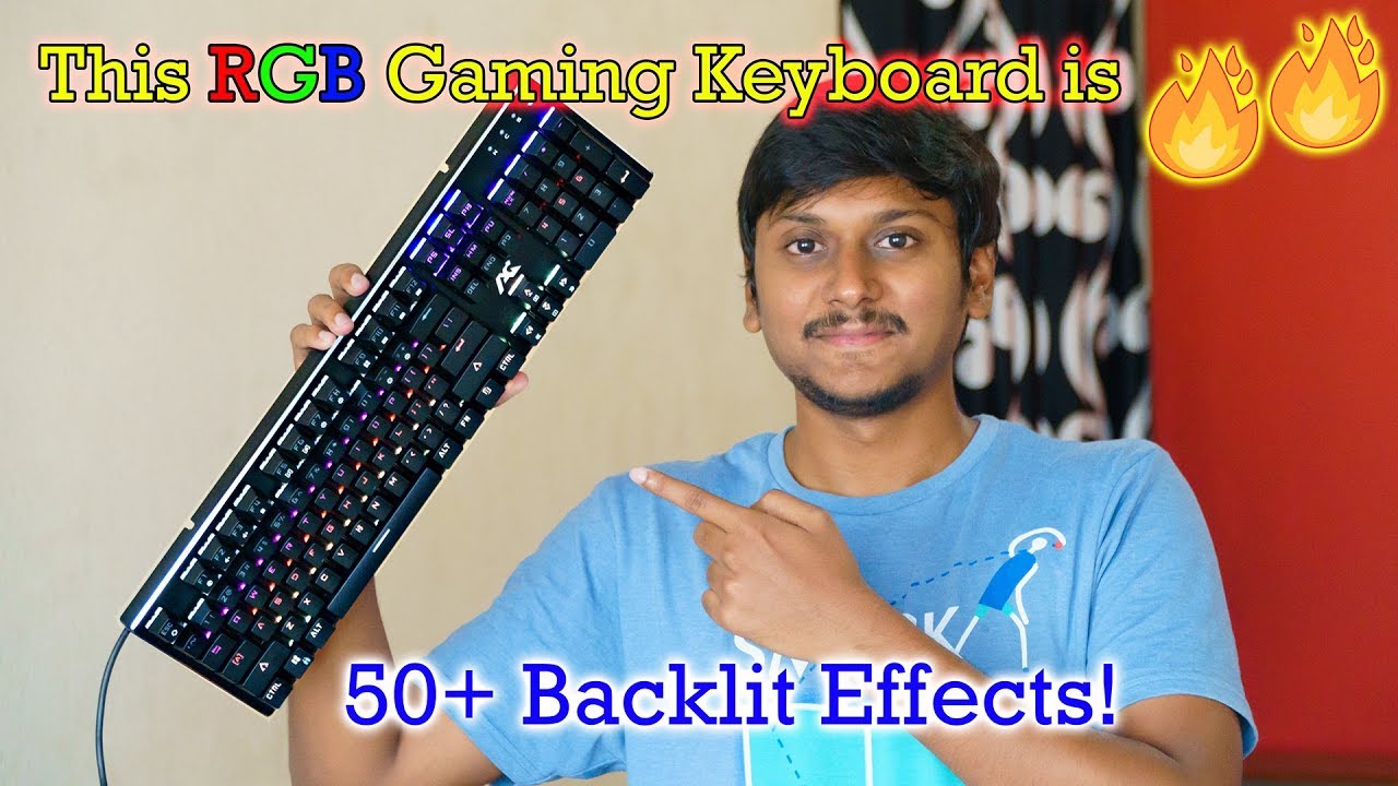 Awesome RGB Mechanical Gaming Keyboard with 50 Backlit Effects! - YouTube