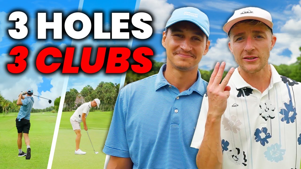 The 3-club challenge! (3 holes) - YouTube