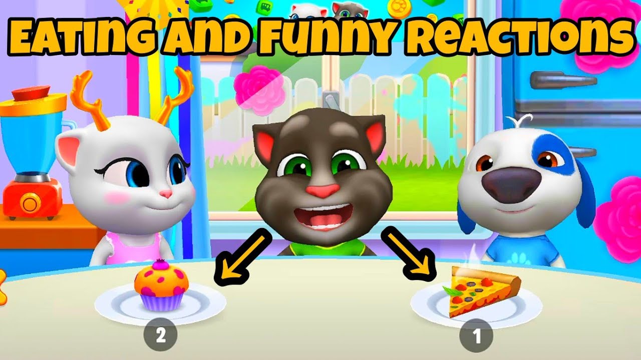 My Talking Tom & Friends Gameplay | Eating & Fun in Talking Tom - YouTube
