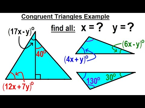 Geometry - Ch. 5: Triangle (17 of TBD) Congruent Triangles Example ...
