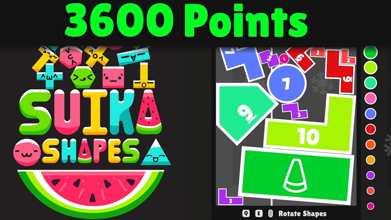 3600 Points - Random All Suika Shapes Heavy Commentary - YouTube