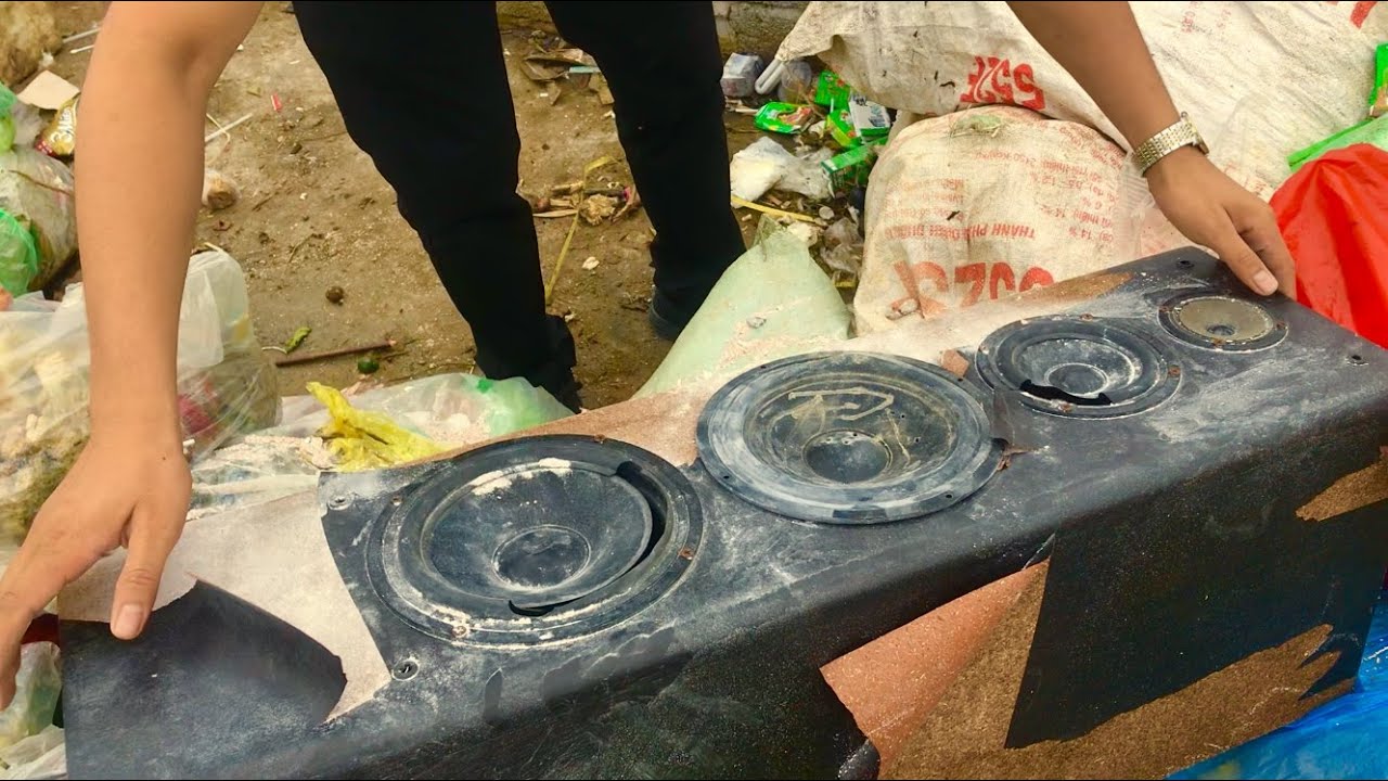 Tree speaker restoration | Restore and reuse old tree speakers - YouTube