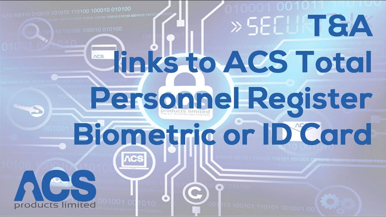 ACS Time & Attendance Biometric Systems - YouTube