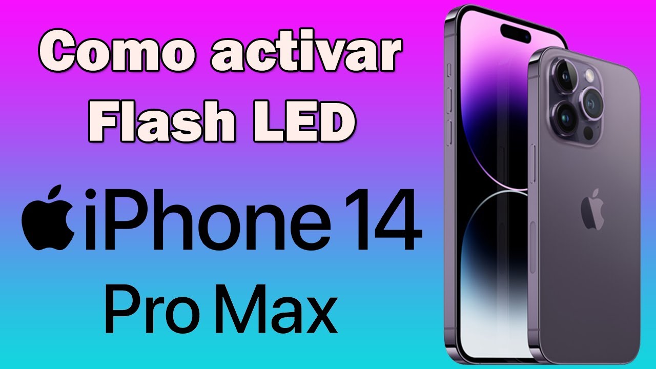 Como activar la luz led en iPhone 14 Pro Max o como poner flash en notificaciones - YouTube