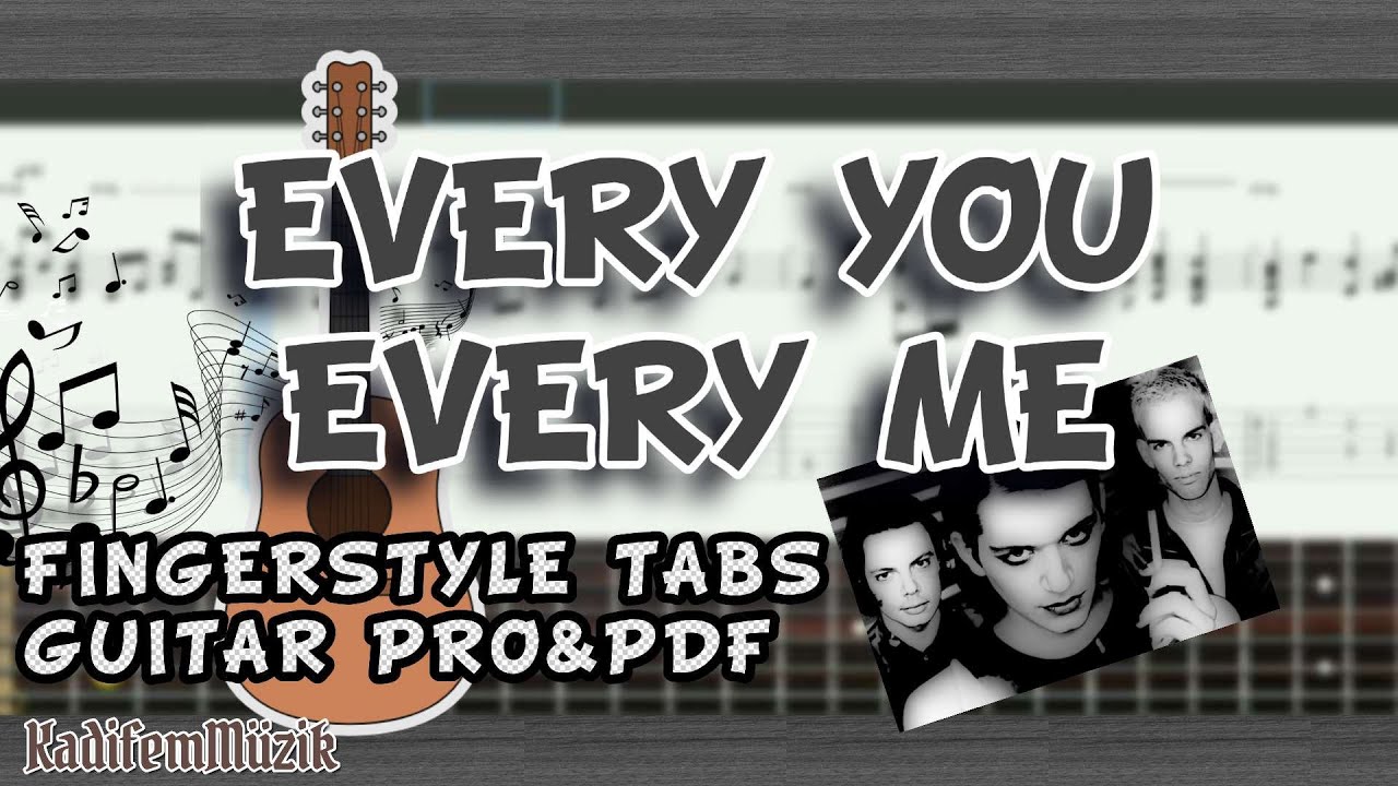 Placebo-Every you every me Easy Fingerstyle Guitar Tutorial Tabs - YouTube