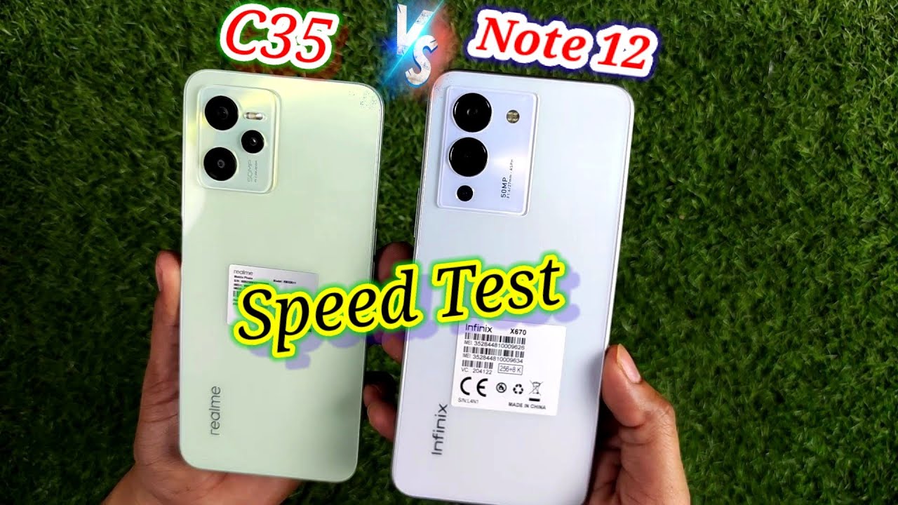 infinix Note 12 Vs Realme C35 Speed Test | Note 12 Vs C35 Full detail ...