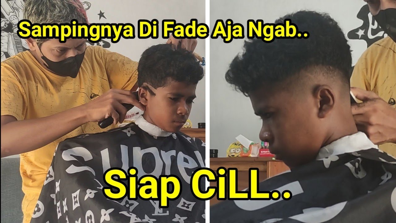 Kang Cukur Pemula Nekat Potong Rambut Model Fade Haircut, Begini ...