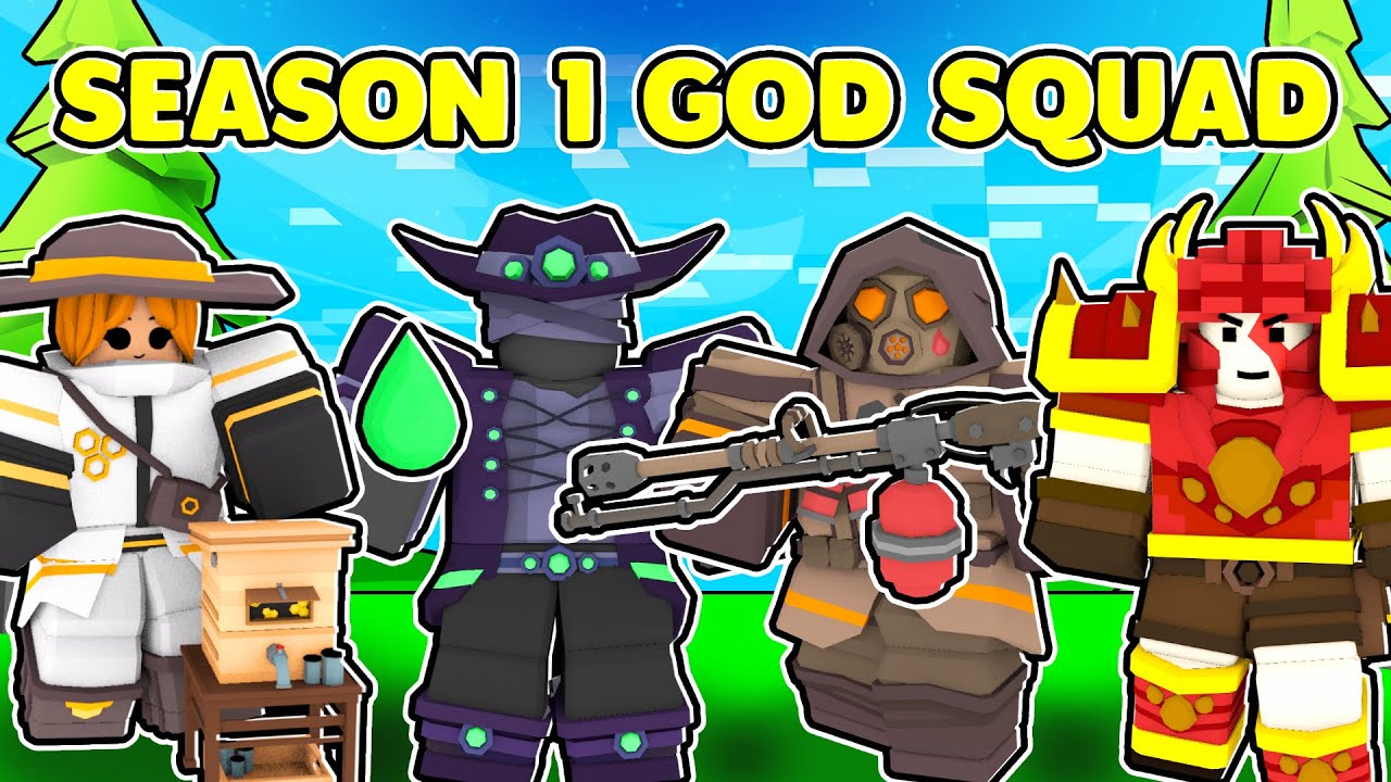 The SEASON 1 GOD Squad! (Roblox Bedwars) - YouTube