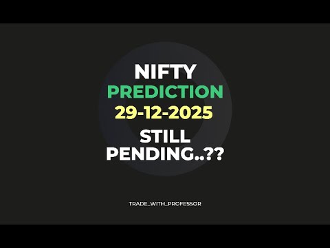 #NIFTY PREDICTION 29-12-25 ( still pending..??) - YouTube