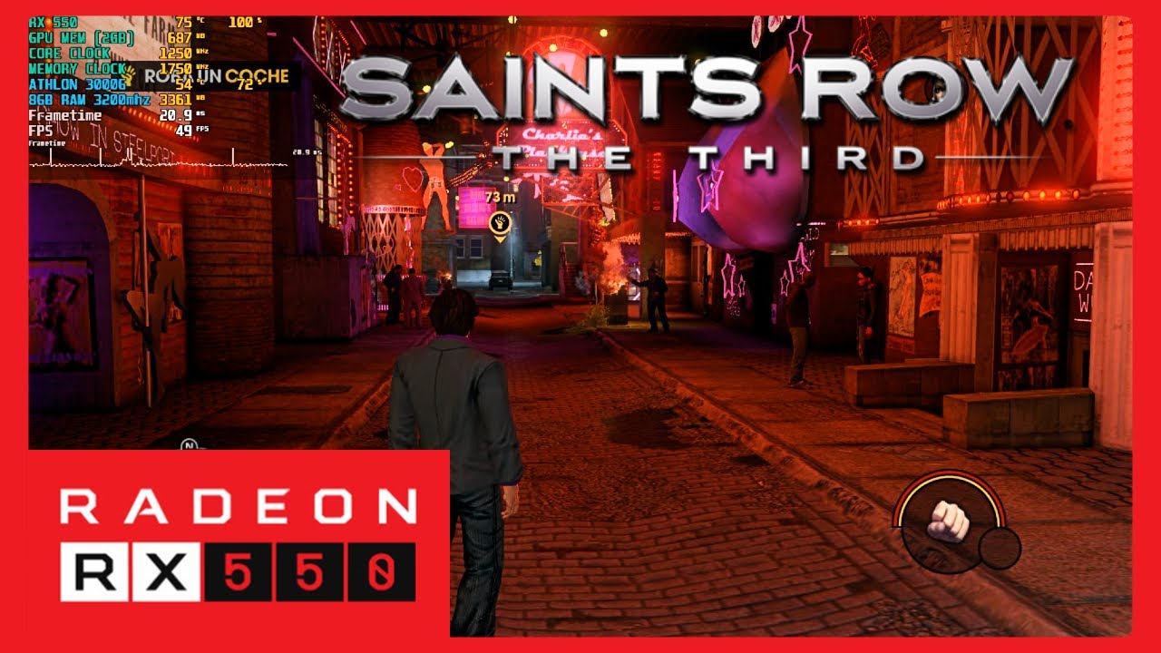 Saints Row The Third | RX 550 2GB 64 Bits OC | Athlon 3000G | 8GB RAM ...