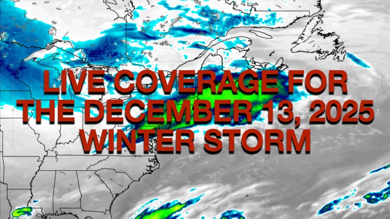 Live Coverage For The December 13, 2025 Winter Storm - YouTube