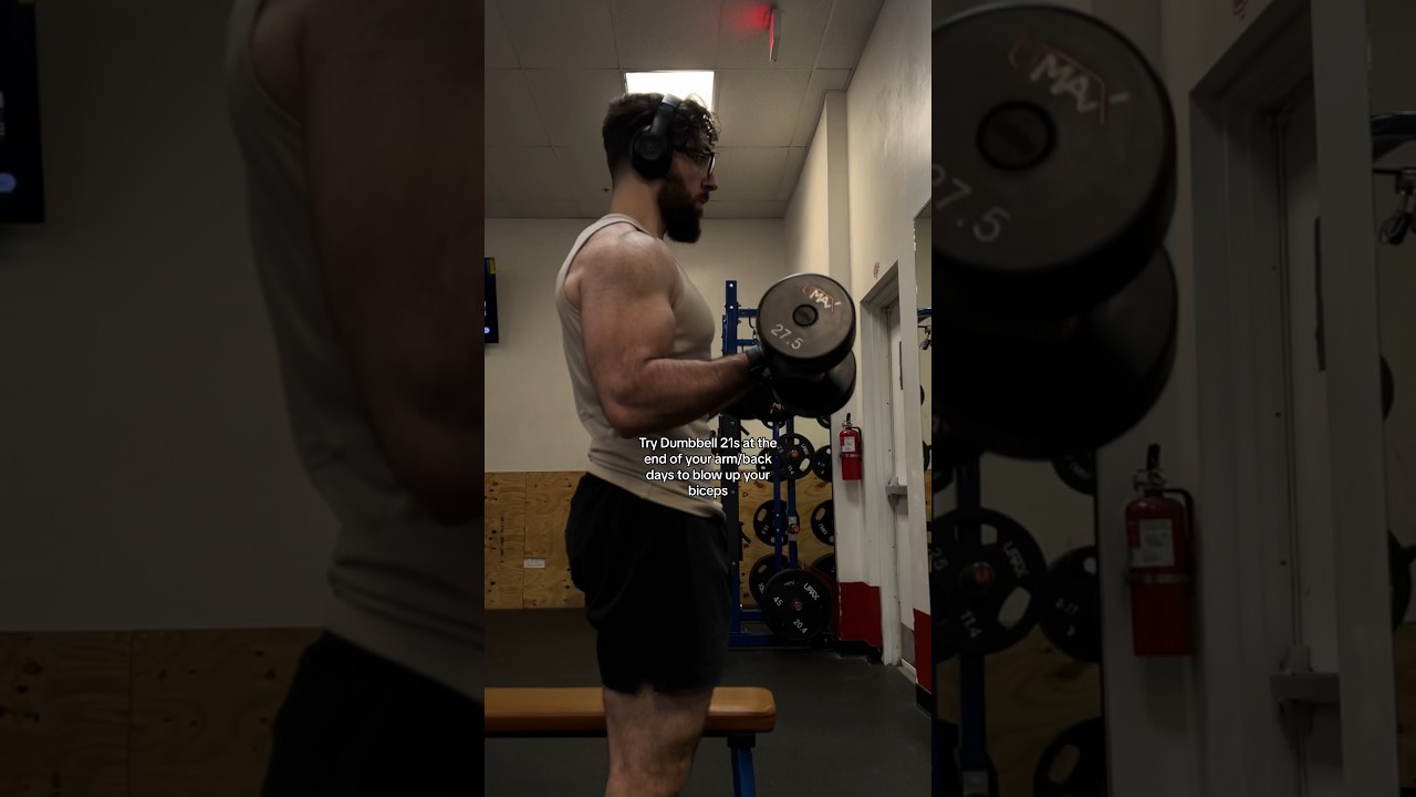 Finish your biceps with Dumbbell 21s #bicepsworkout #armday - YouTube
