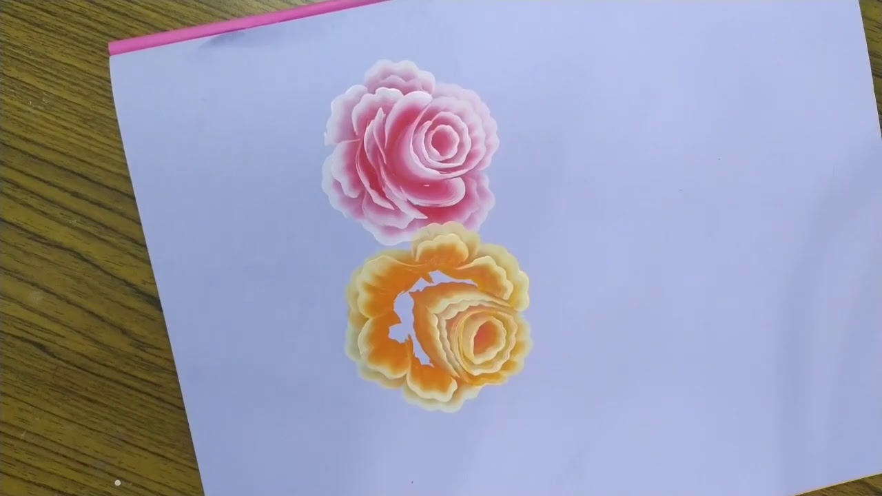 One -Stroke Rose Painting - YouTube